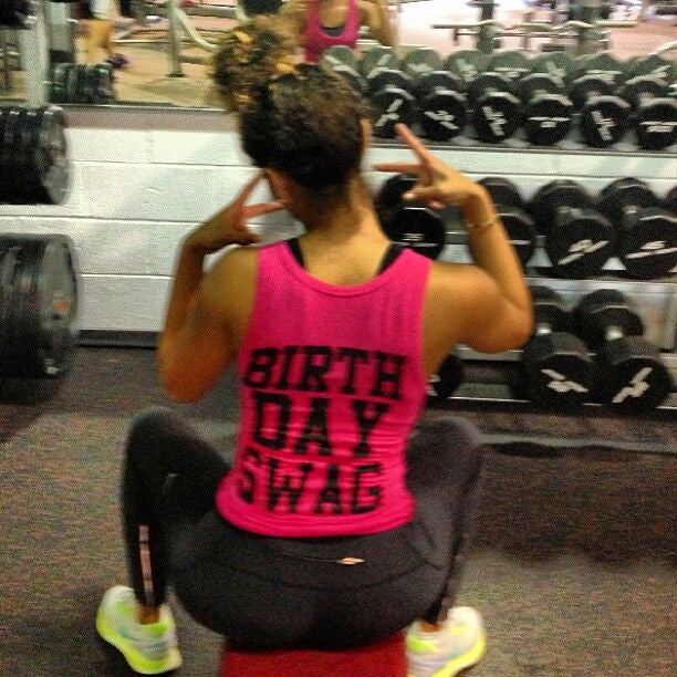 How To Rock Your Birthday Shirt: Work Out Edition - Birthday Girl World